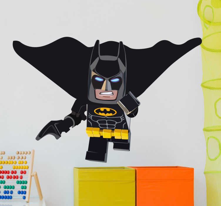 Sticker Mural Super Héro Lego batman - TenStickers