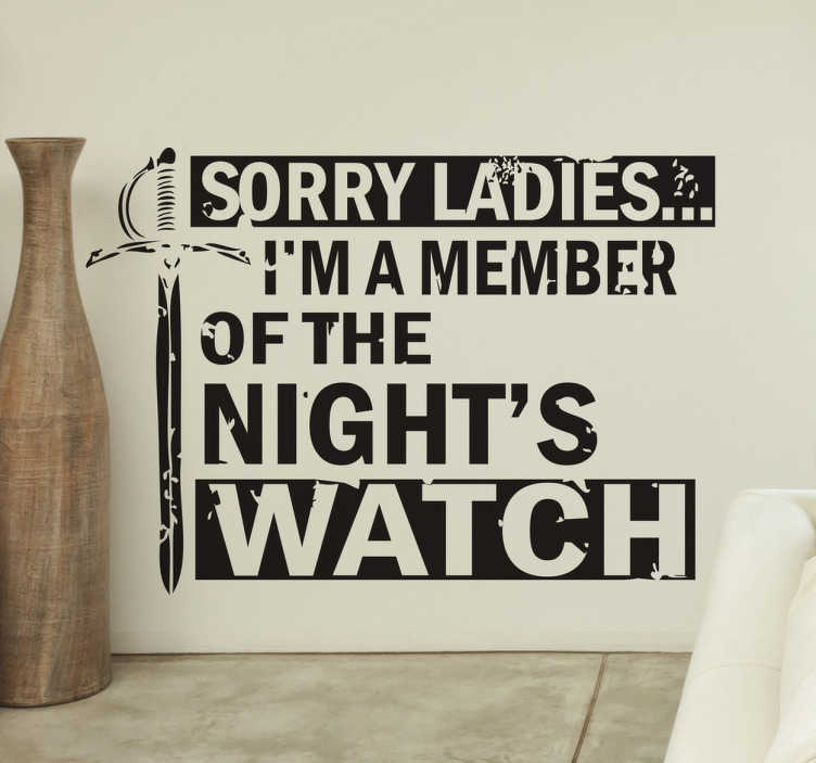 Sticker sorry ladies - TenStickers